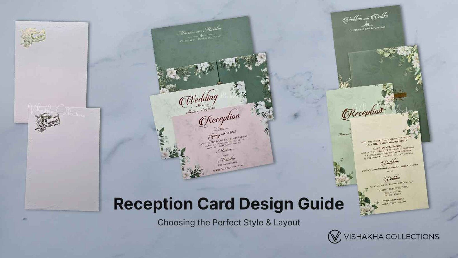 Reception Card Design Guide: Choosing Perfect Style & Layout – Vishakha ...